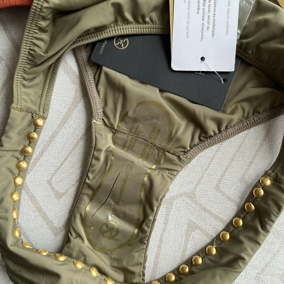 Vix | Swim | Vix Color Block Studded Bikini With A Full Bottom Dl ...